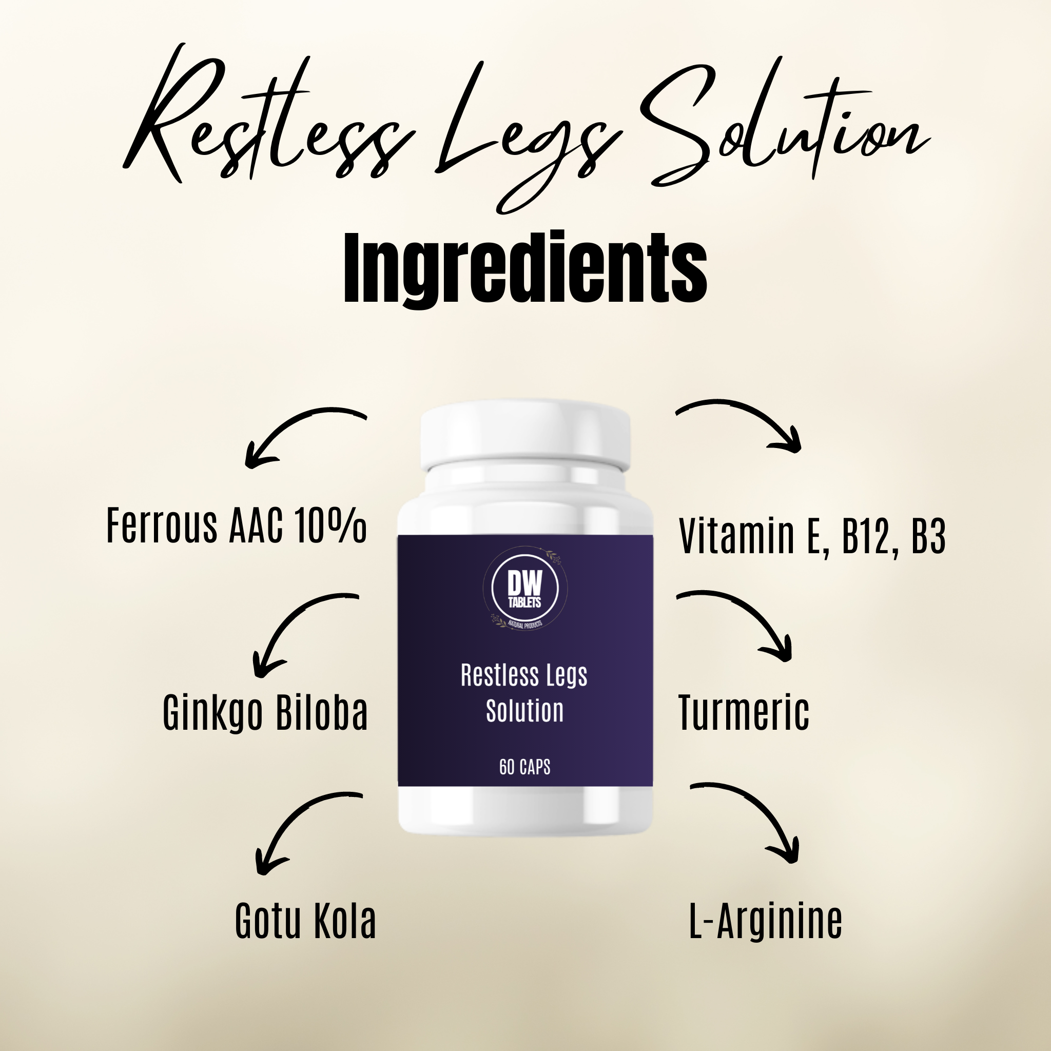 Restless Legs Solution 60 Caps – DW Tablets